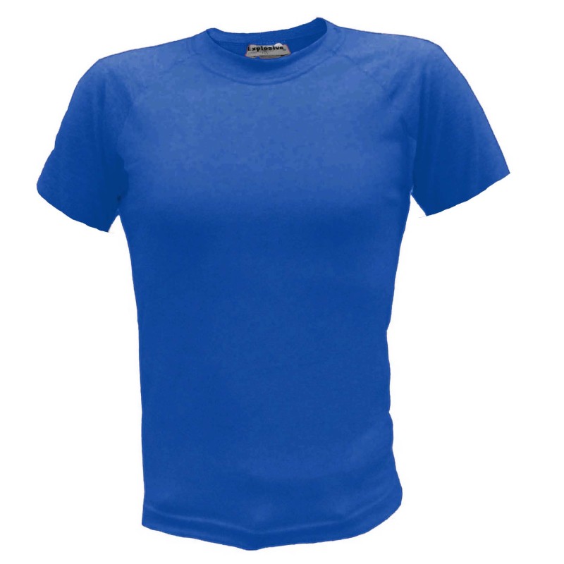 T-shirt azul pavo manga corta ranglán